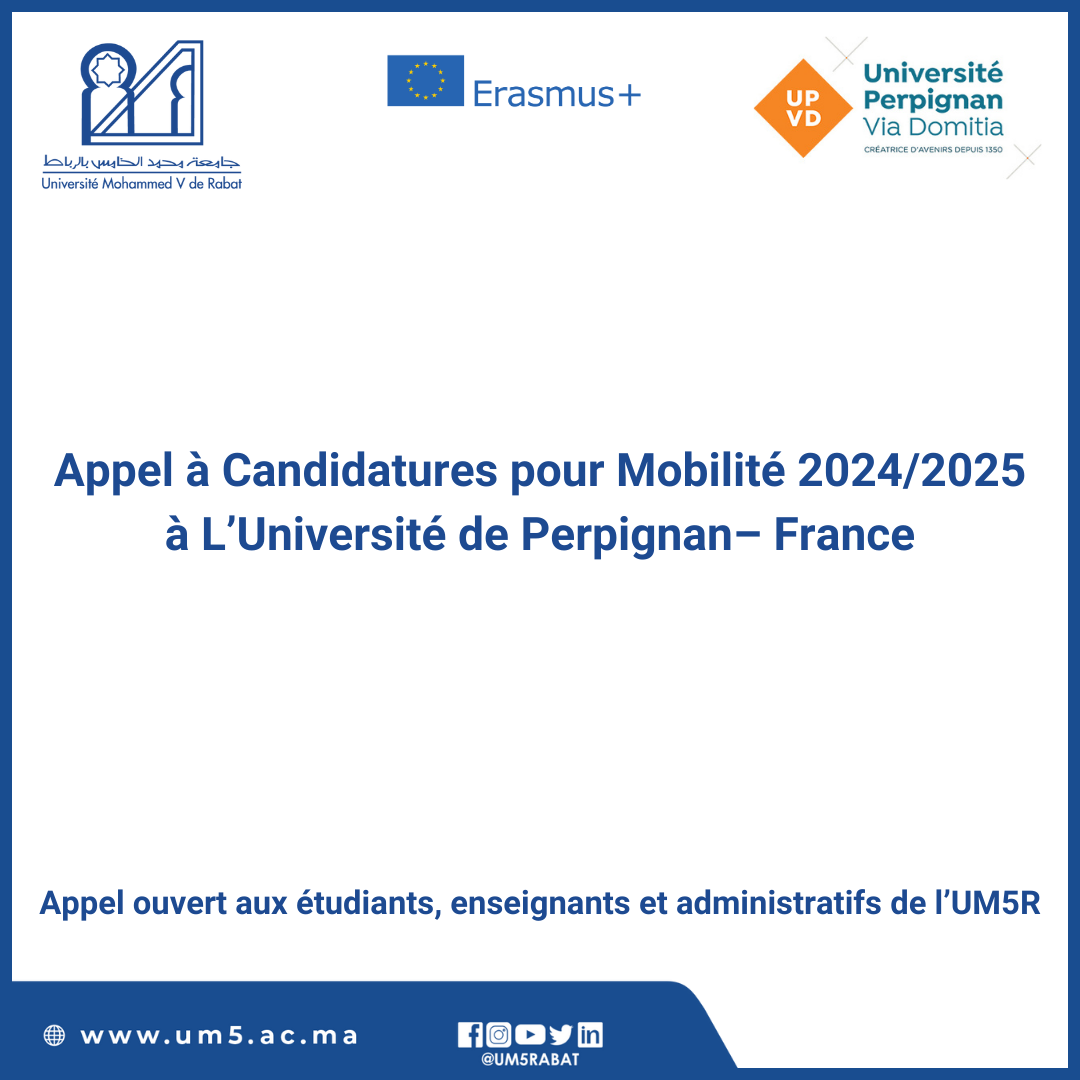 Ouverture du 3ème Appel à candidatures 2024/2025 - EMIC - Université de ...